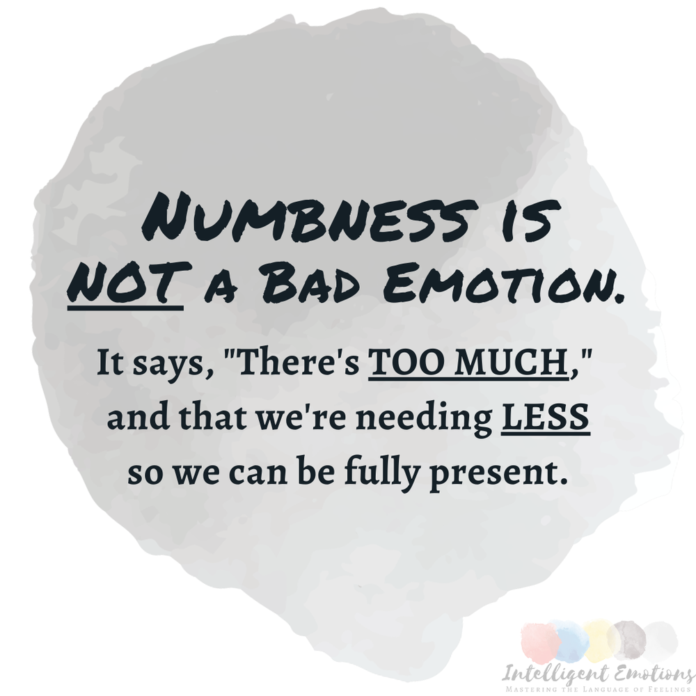 Feeling Emotionally NUMB: The Emotion of Recentering — Intelligent Emotions - Helping HSPs turn ...