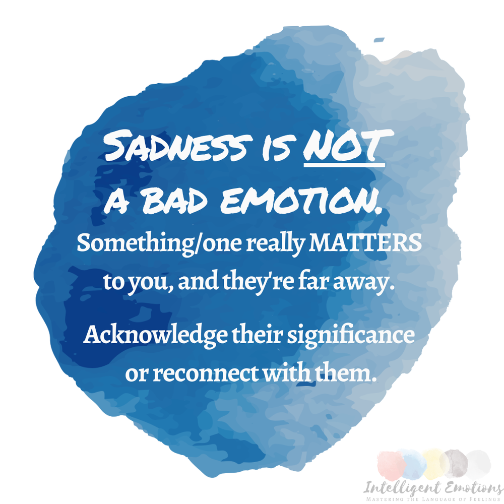 Feeling SAD: Sadness as the Emotion of Mattering — Intelligent Emotions ...