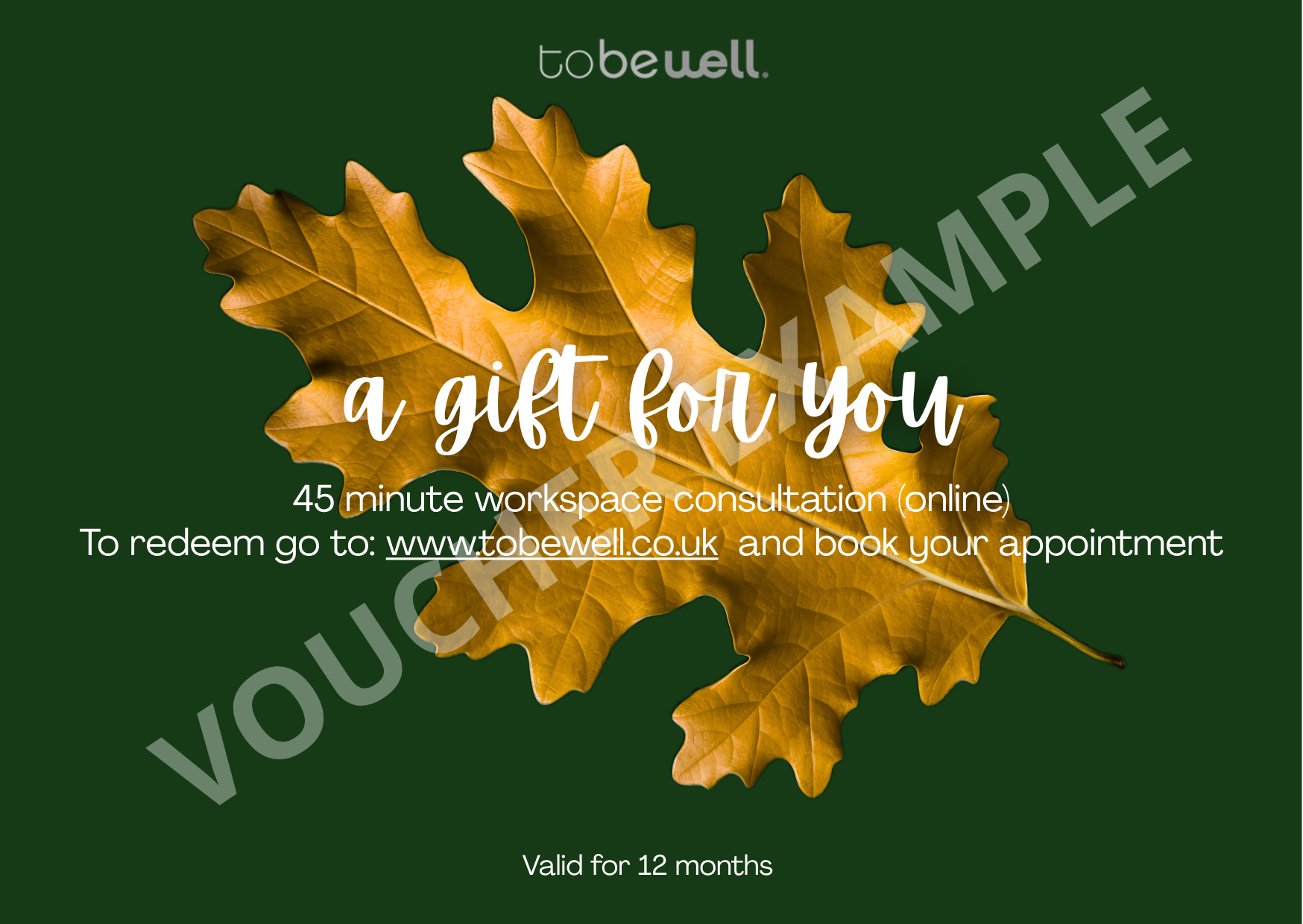 Gift Voucher — To Be Well