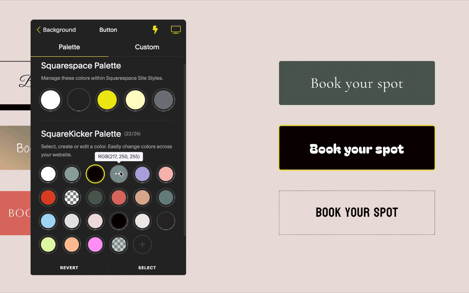 How to customize button styles and colors on Squarespace - SquareKicker ...