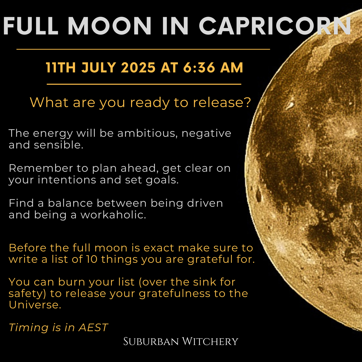 2025 Full Moon Schedule — Suburban Witchery