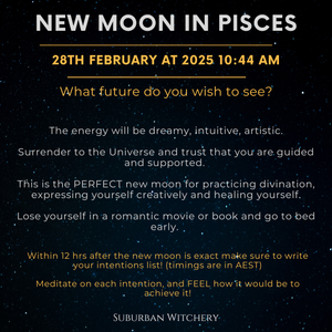2025 New Moon Dates — Suburban Witchery