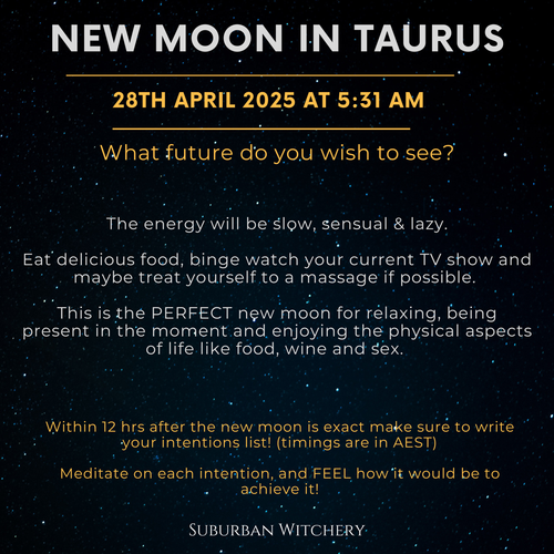 2025 New Moon Dates — Suburban Witchery