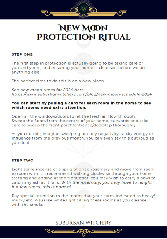 Protection Ritual (Shield & Spell) — Suburban Witchery