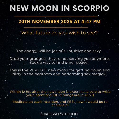 2025 New Moon Dates — Suburban Witchery
