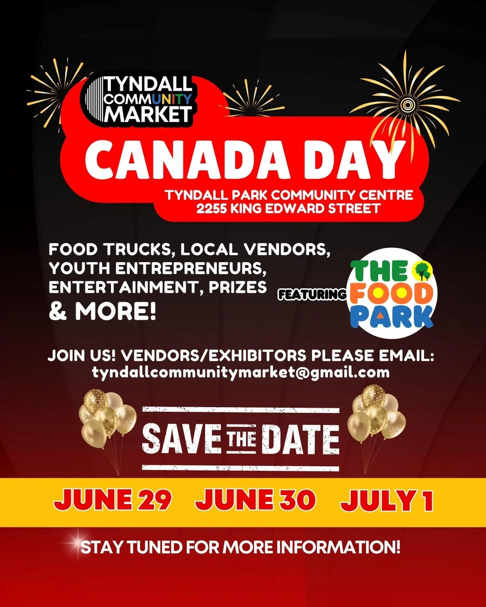 TYNDALL COMMUNITY MARKET - CANADA DAY WEEKEND CELEBRATION AT TYNDALL ...