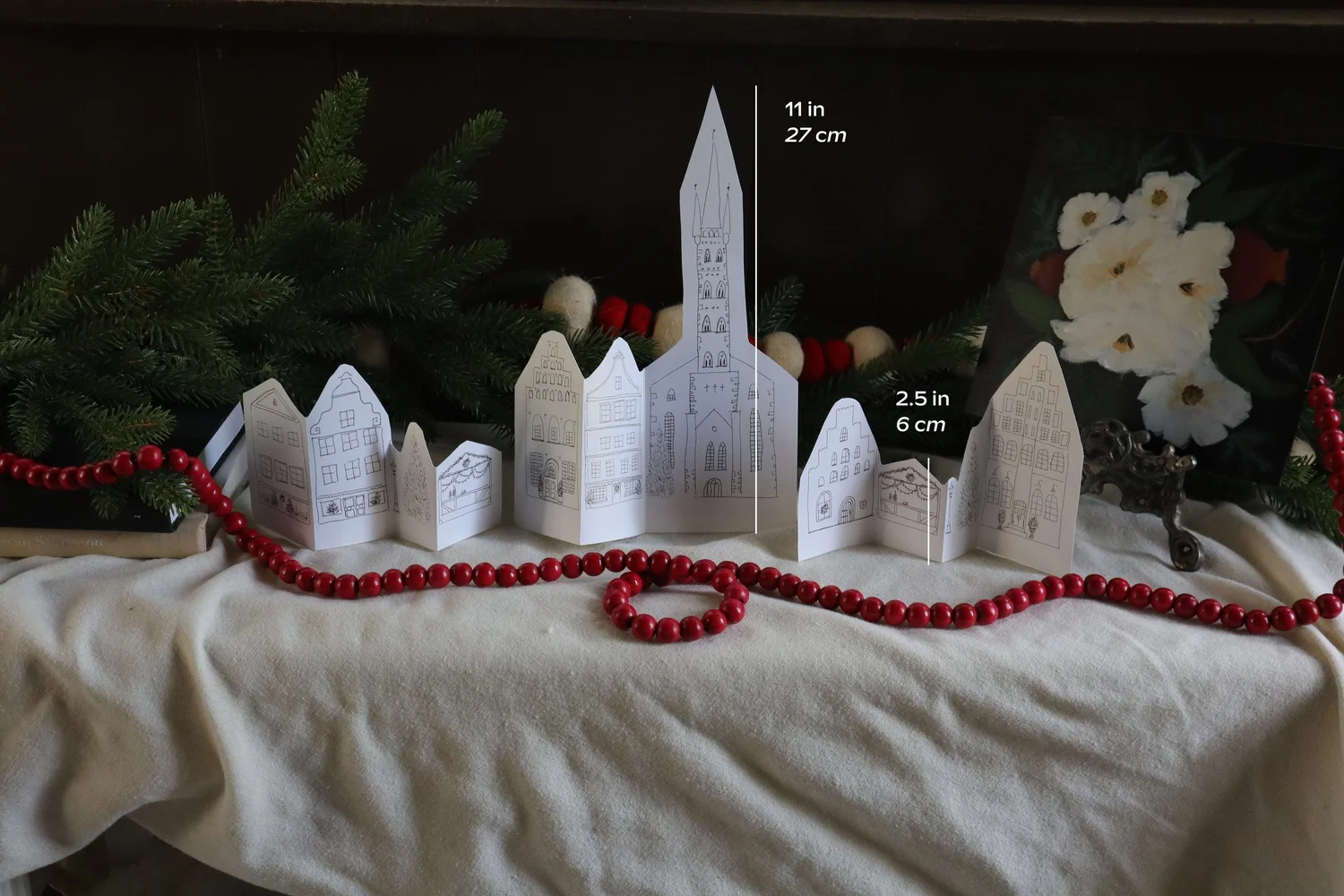 Easy German Christmas Village Craft — Nelson Art & Design Co.
