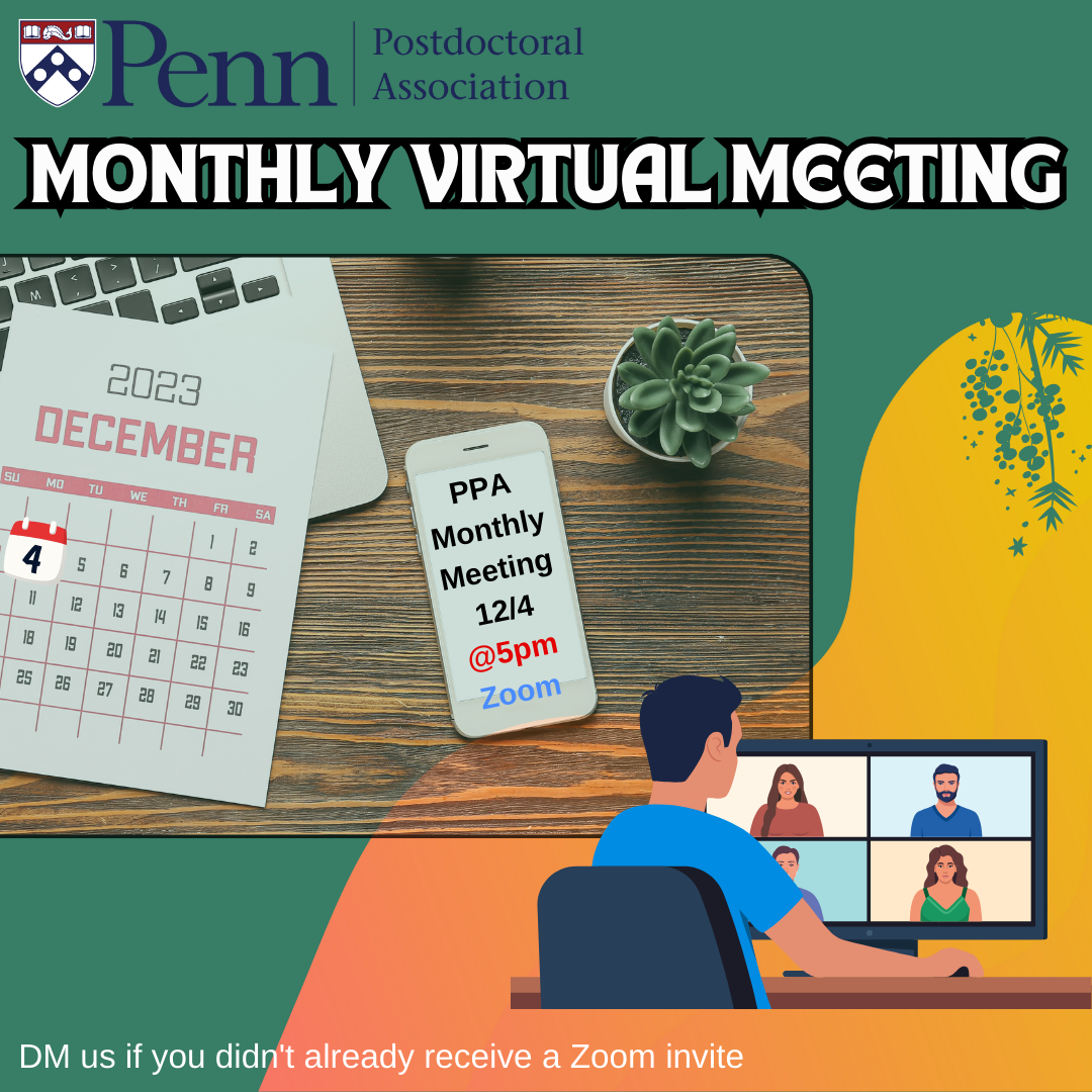 December 2023 - Monthly Open Meeting — Penn Postdoctoral Association
