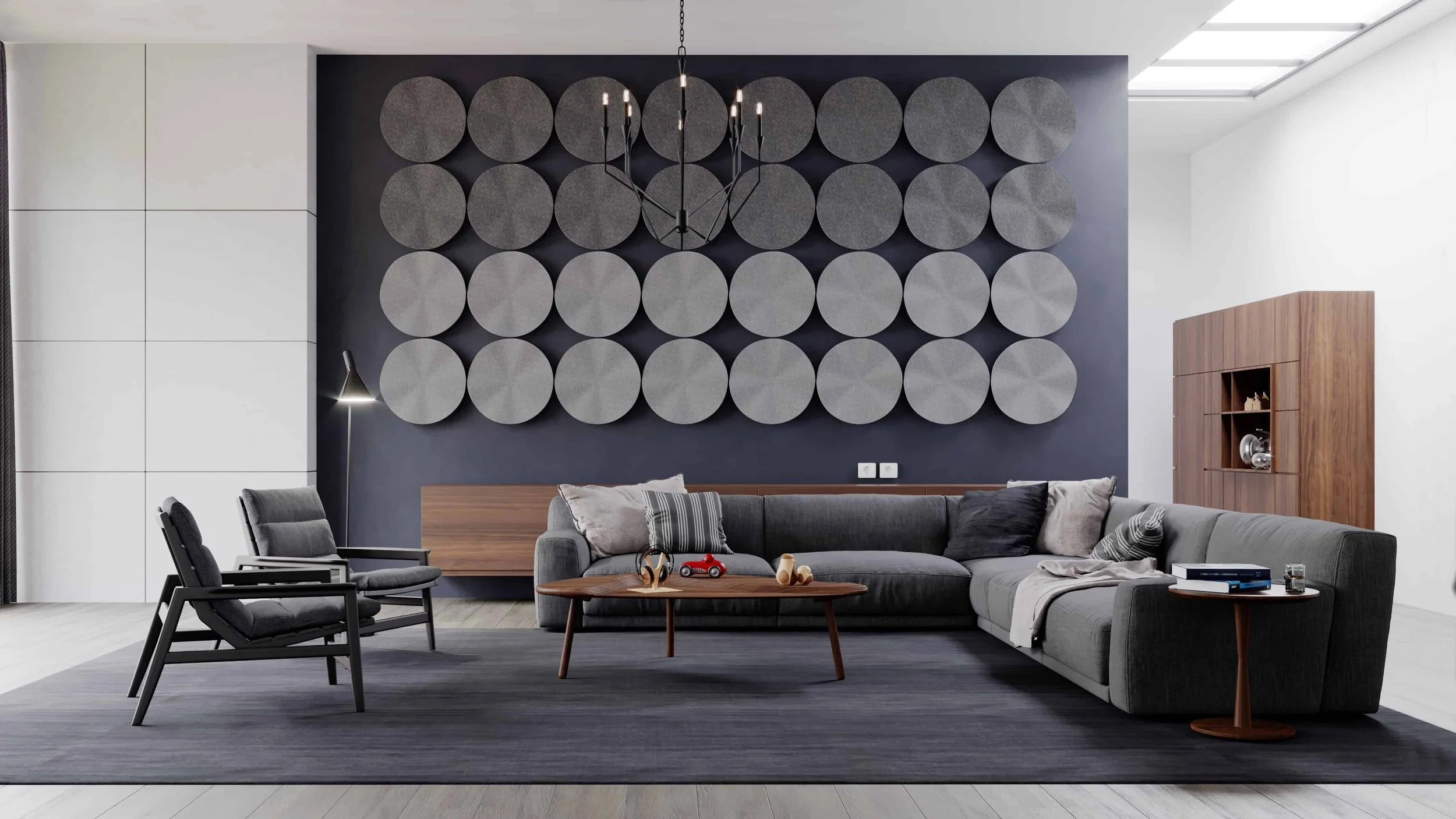 Flutter Acoustic Panels and Lights — Studio Hemal Patel