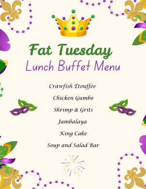 Fat Tuesday Lunch - Special Buffet — University Club of Louisville