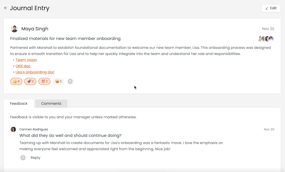 Flint - Feedback, Recognition & Performance Management