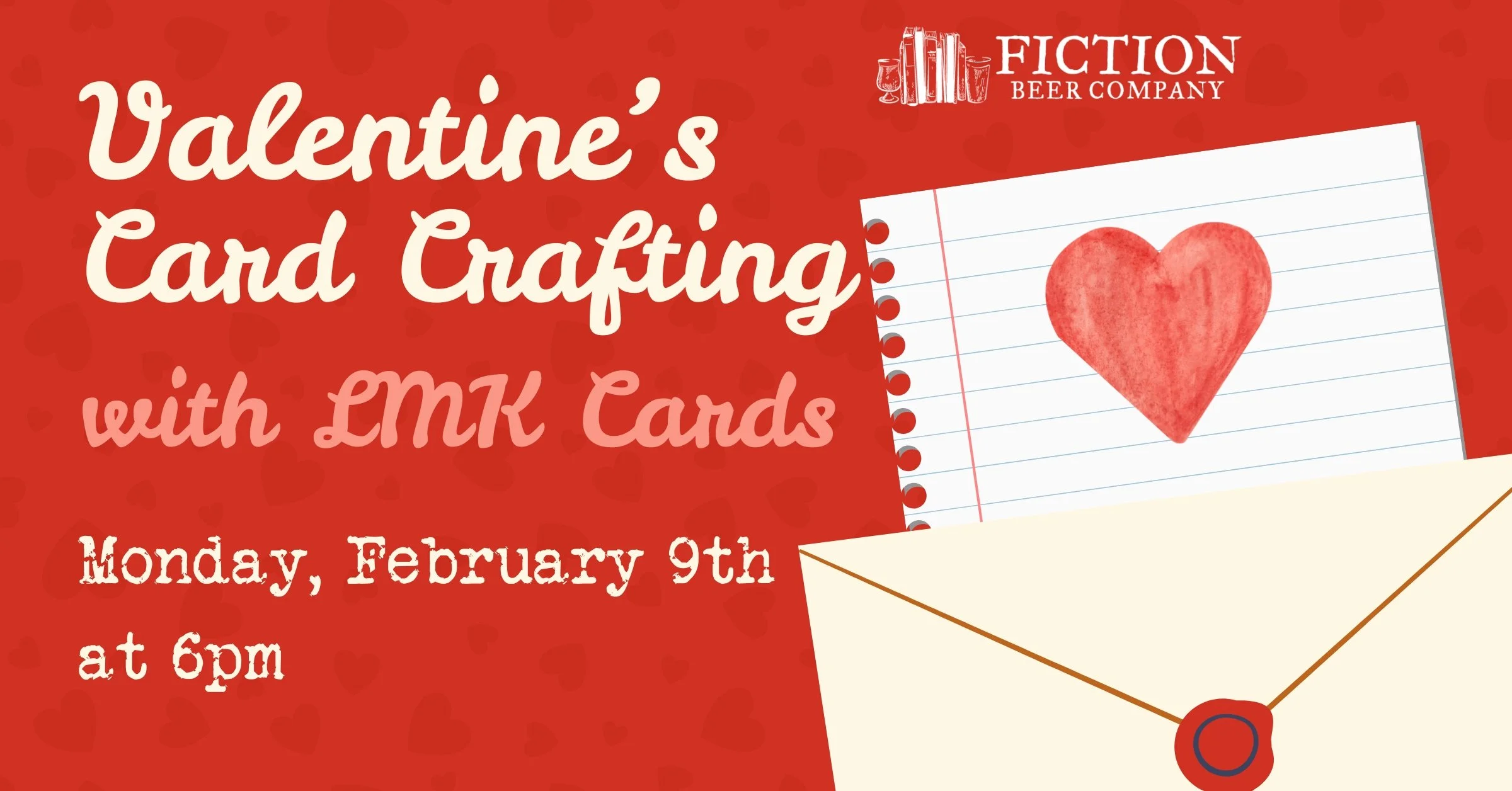 Valentine's Card Crafting w/ LMK Cards | Fiction Beer Denver