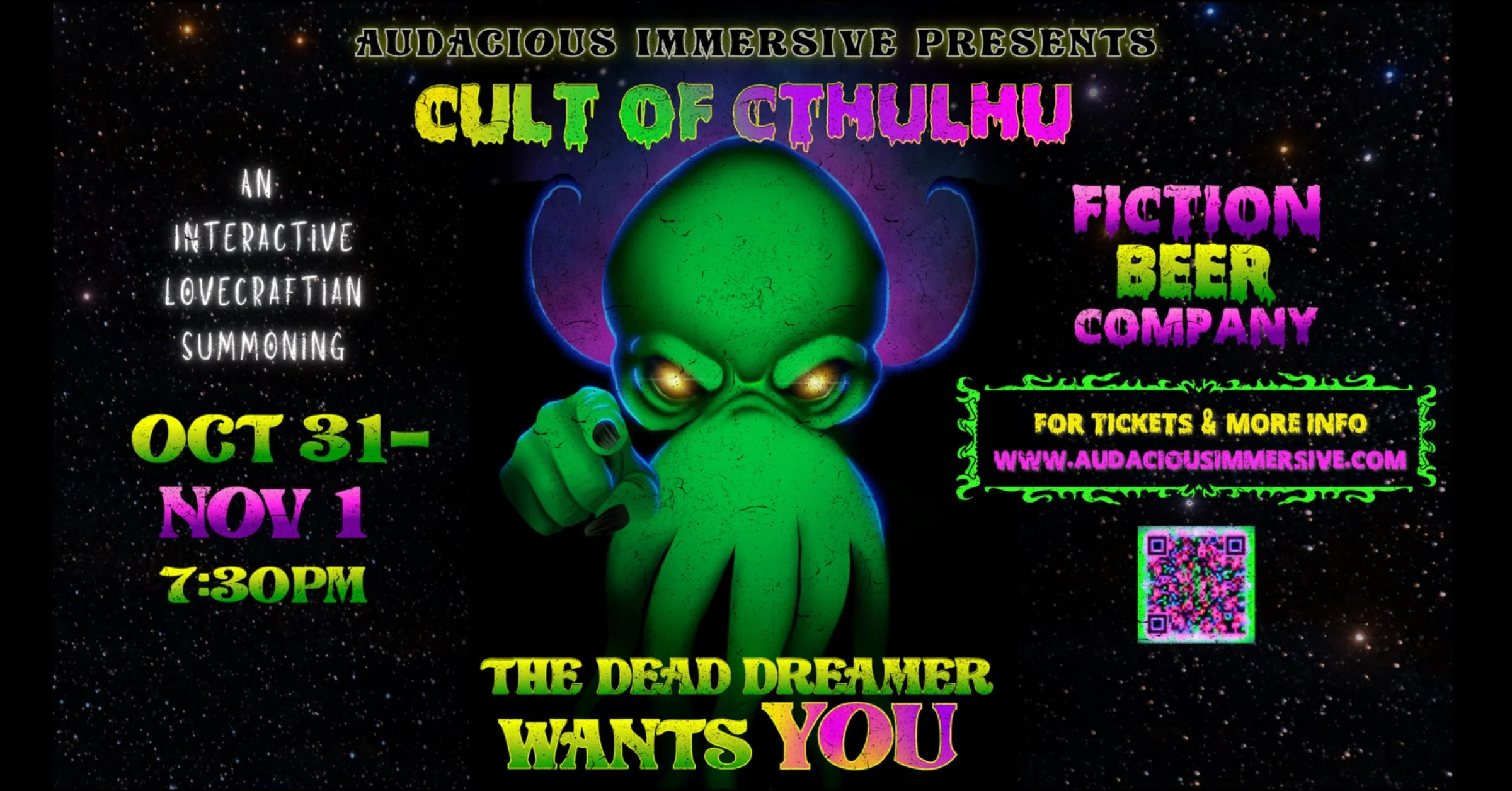 Audacious Immersive Presents Cult Of Cthulhu Fiction Beer Denver