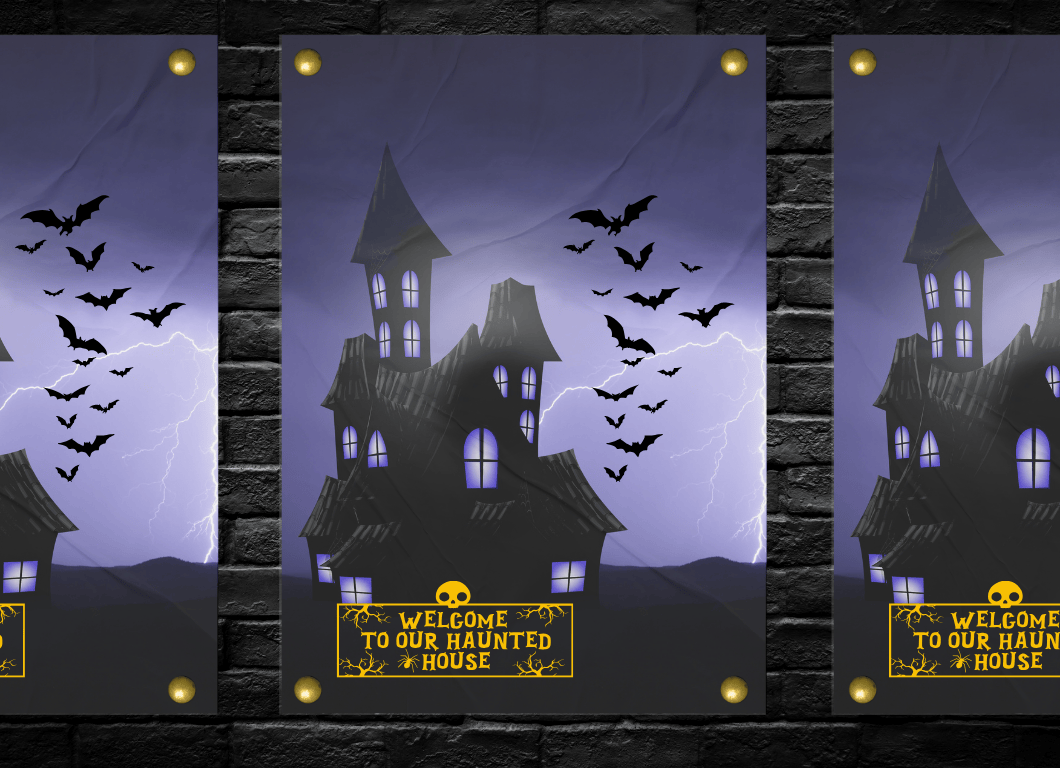 Virtual Graphic Design Studio: Haunted House Posters — MODA