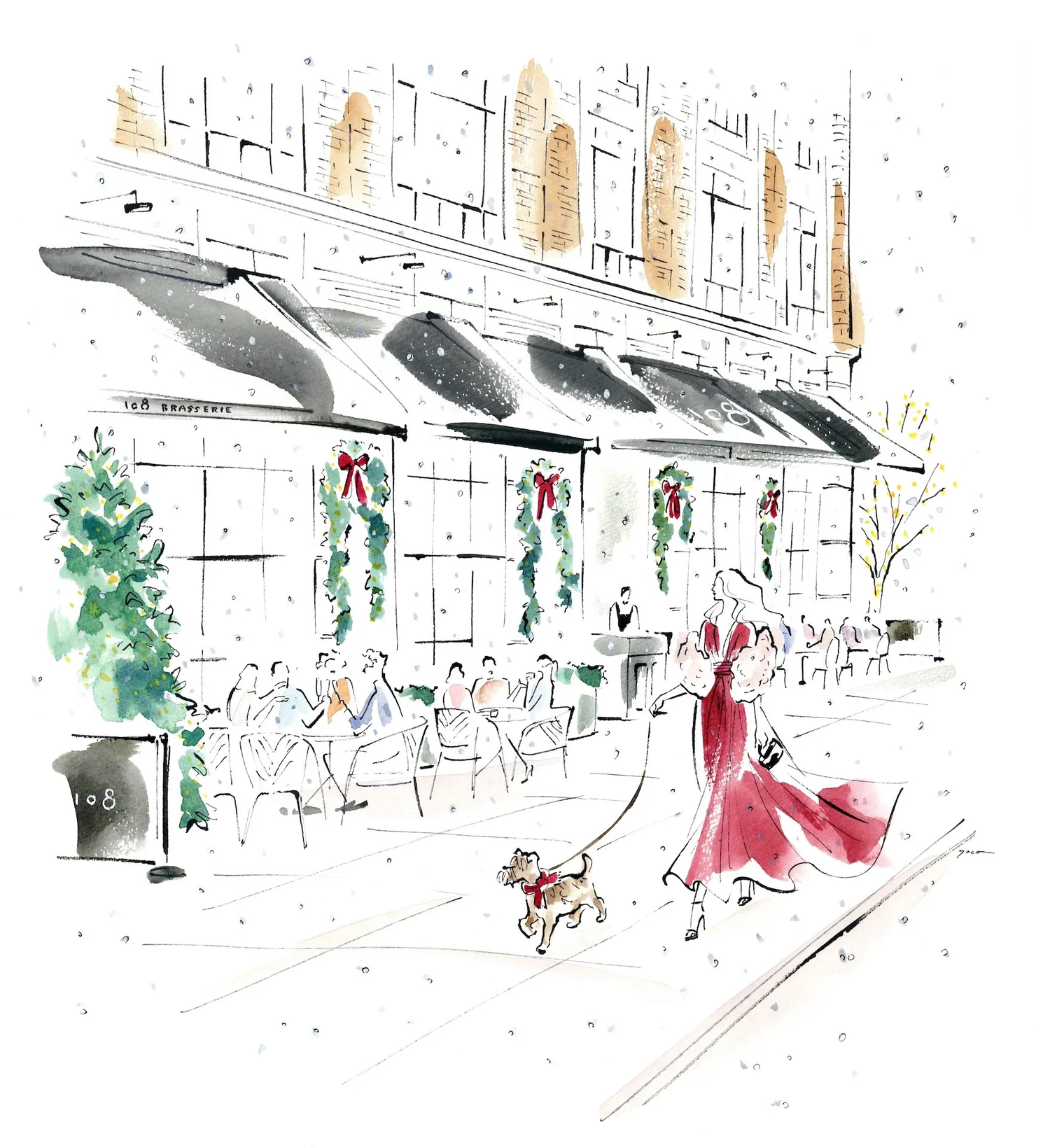 Festive Flair: Yoco's Christmas Illustrations for Doyle Hotel ...