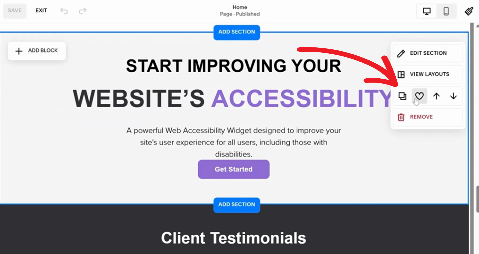 How to Use Saved Sections in Squarespace 7.1 to Reuse Designs Across Pages — Razor Web Design