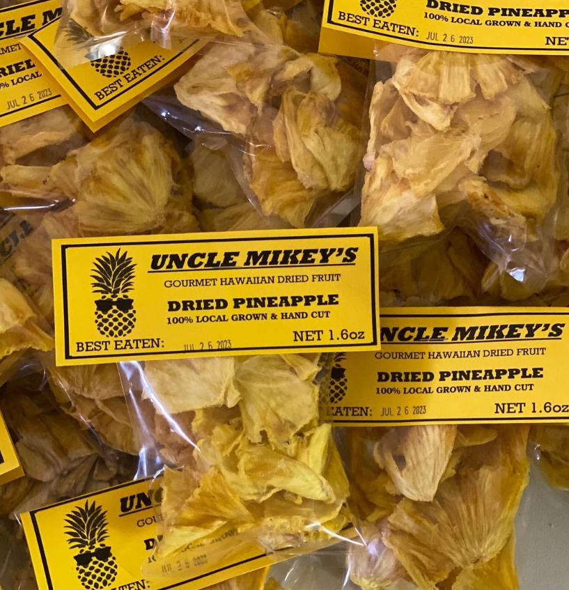 Hawaiian Dried Pineapple - Uncle Mikey's — Hawaii Currents | A Guide ...