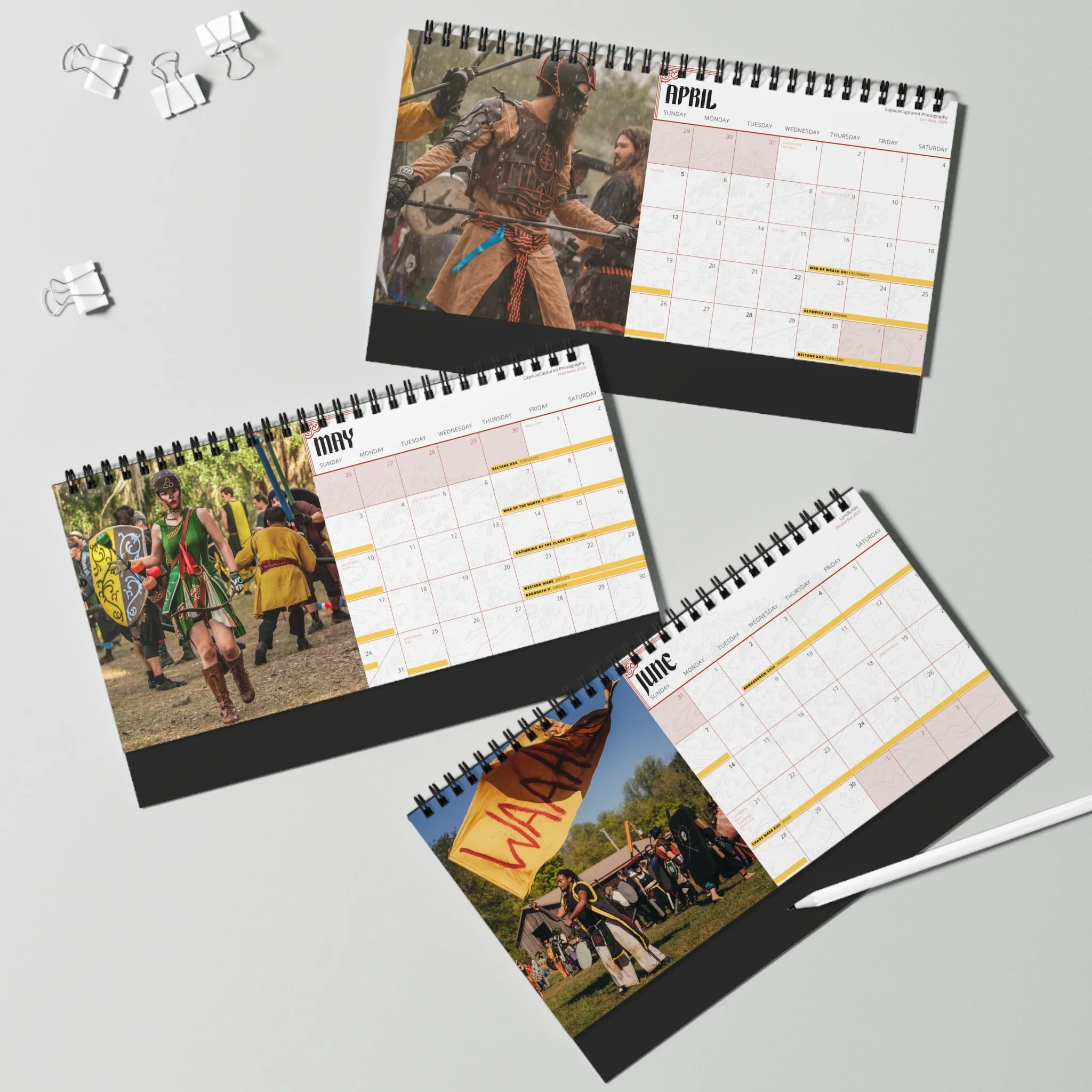 2026 Belegarth Wall Calendar — Belegarth Medieval Combat Society