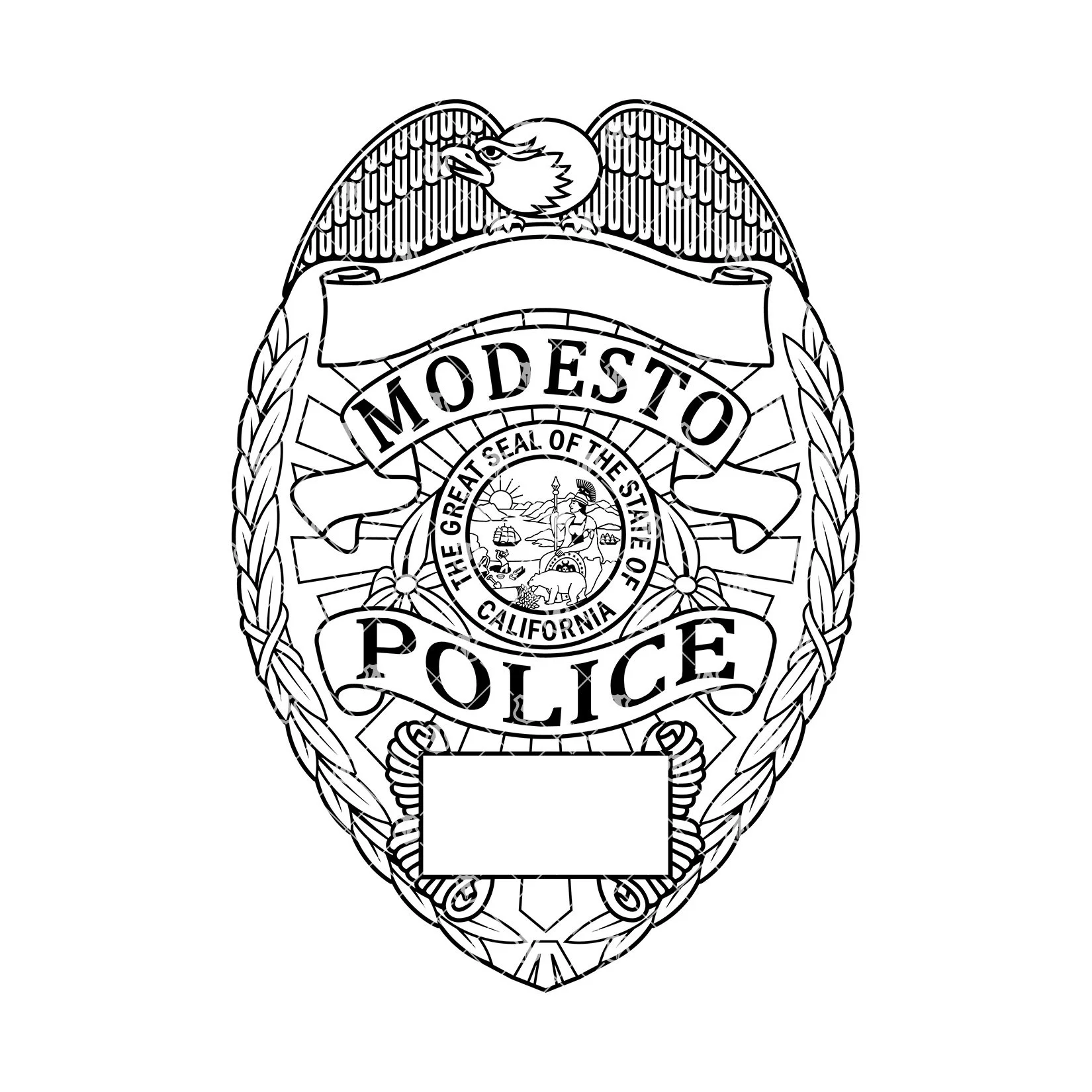 Police Badge Coloring Pages