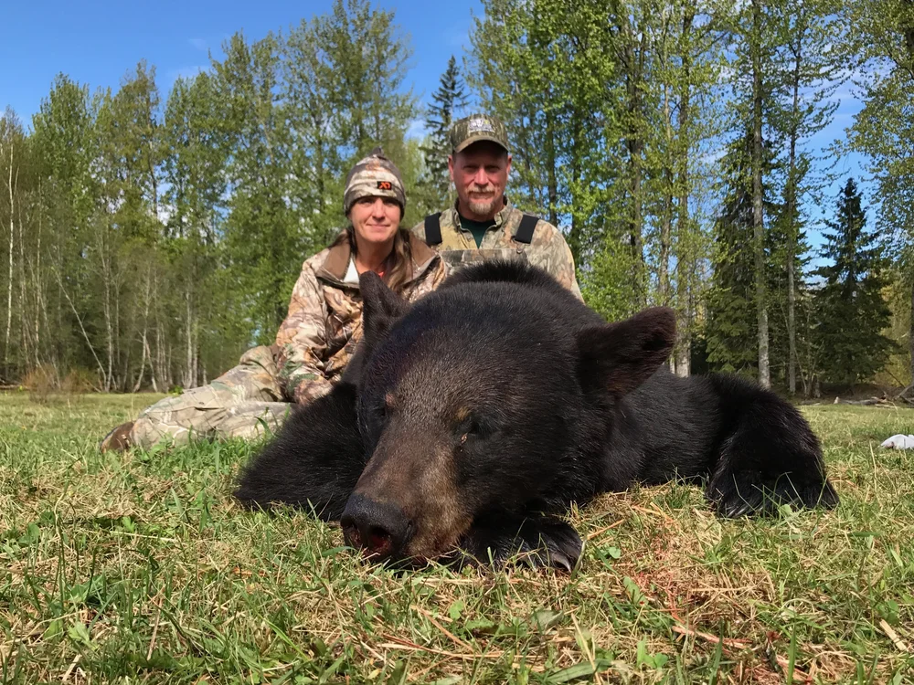 Black Bear Primitive Outfitting Trophy Black Bear Mule Deer