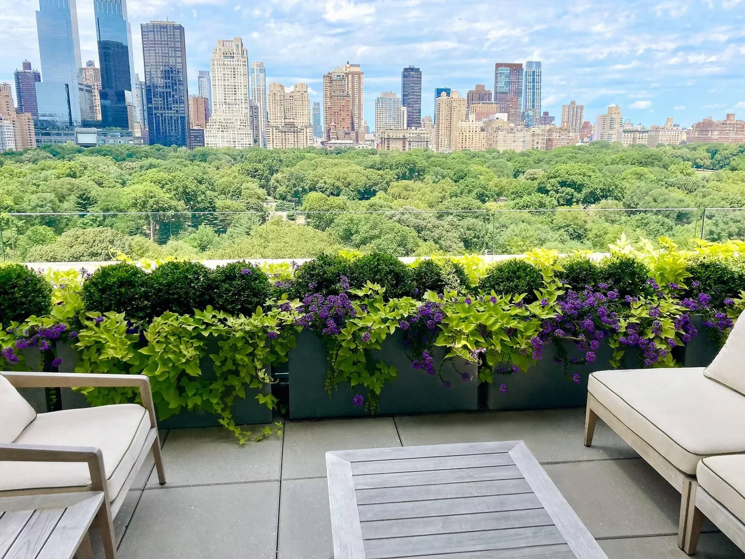Fifth Avenue Penthouse Terrace Garden at Fasano New York Overlooking ...