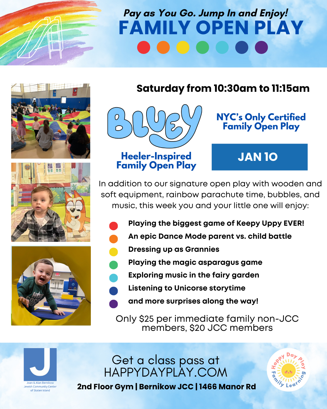 Family Open Play Class: BLUEY HEELER INSPIRED FAMILY OPEN PLAY, Ages 0 ...