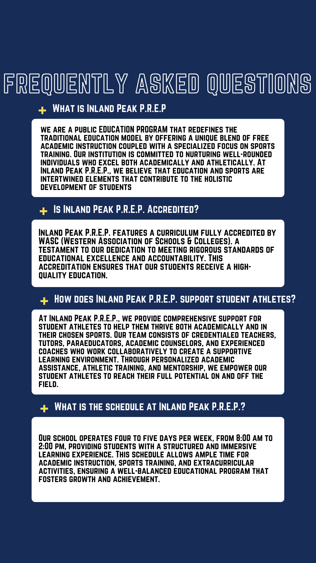 P.R.E.P — Inland Peak