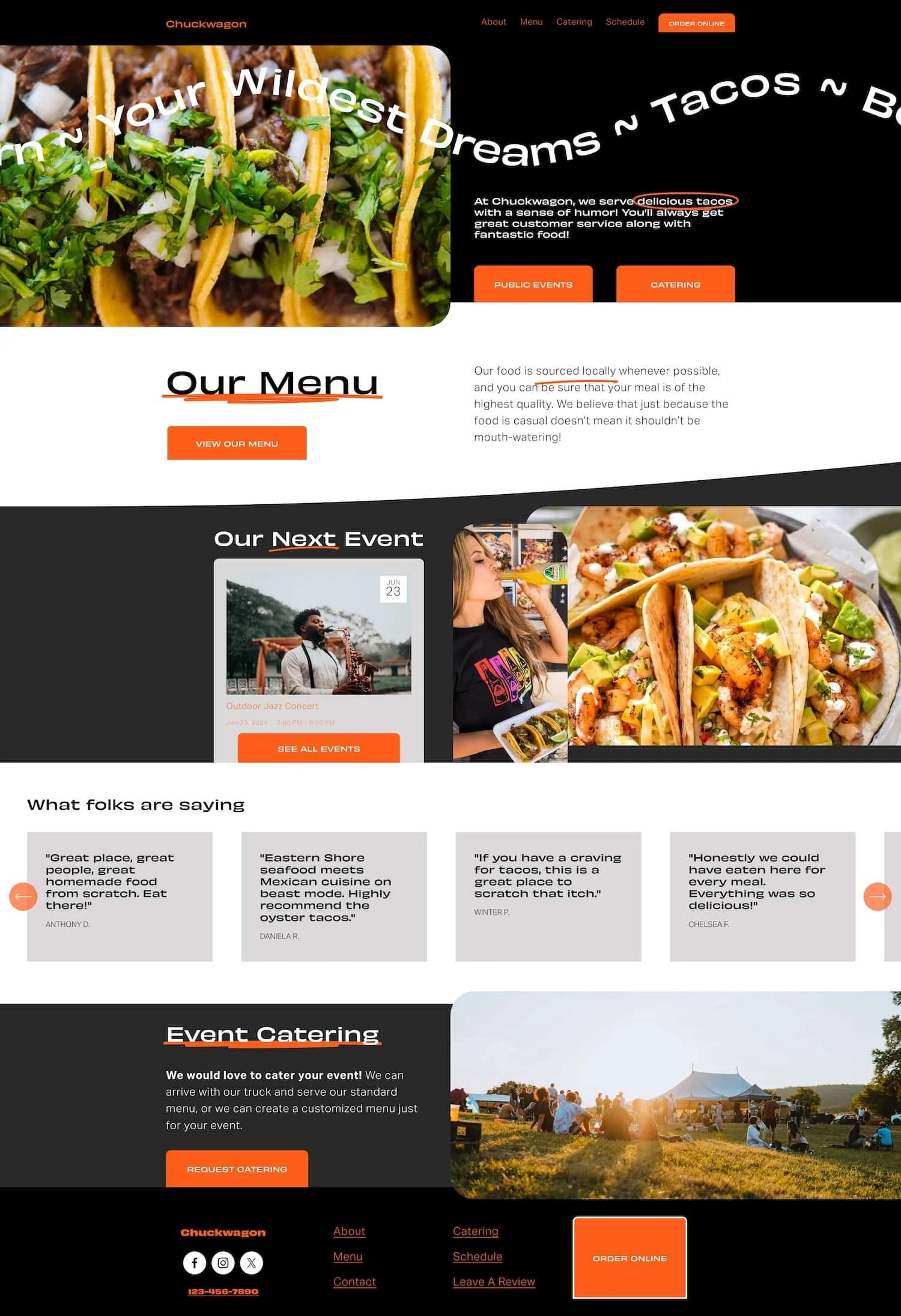 Squarespace Template For Restaurants + Food Trucks