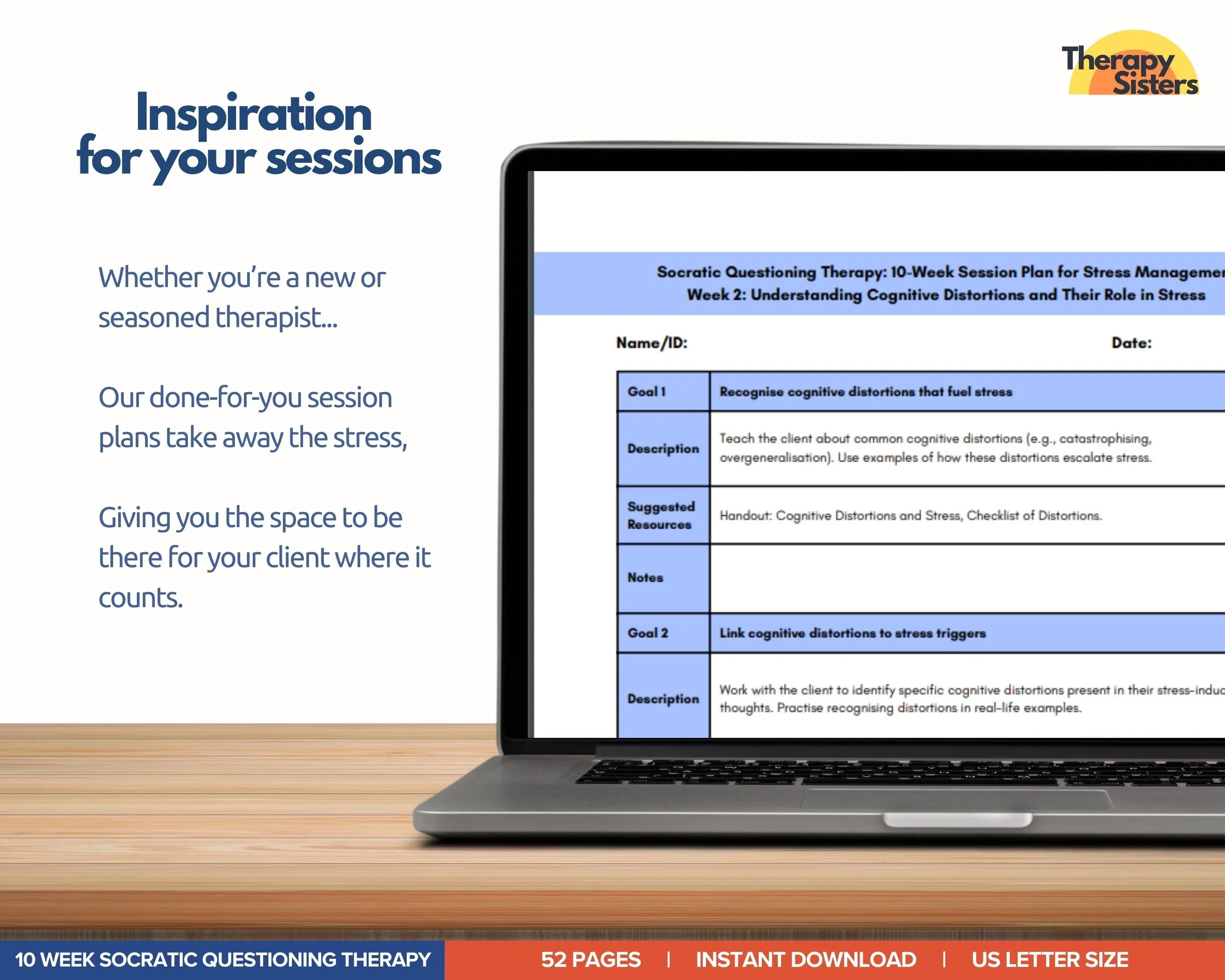 Socratic Questioning Therapy 10-Week Plans – Digital Download — Therapy ...