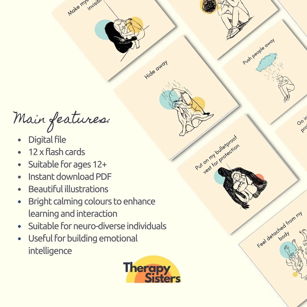 Emotion Flash Cards for Adults — Therapy Sisters