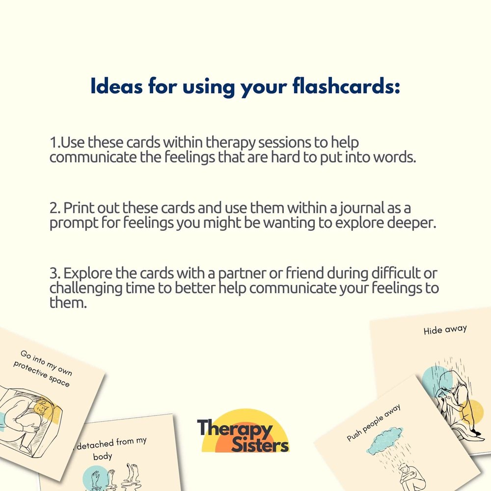 Emotion Flash Cards for Adults — Therapy Sisters