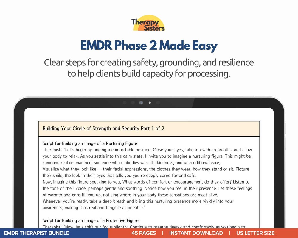 EMDR Cognitive Interweaves Cheat Sheet — Therapy Sisters