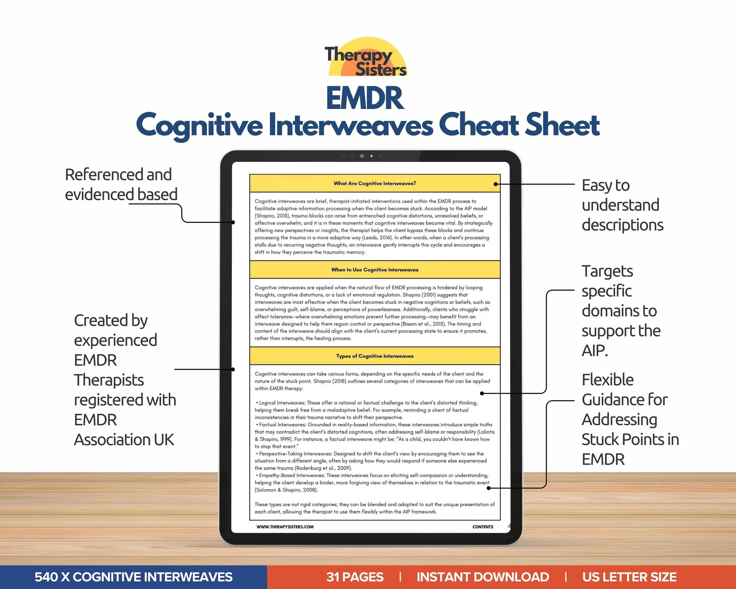 EMDR Resourcing Phase Two Scripts — Therapy Sisters