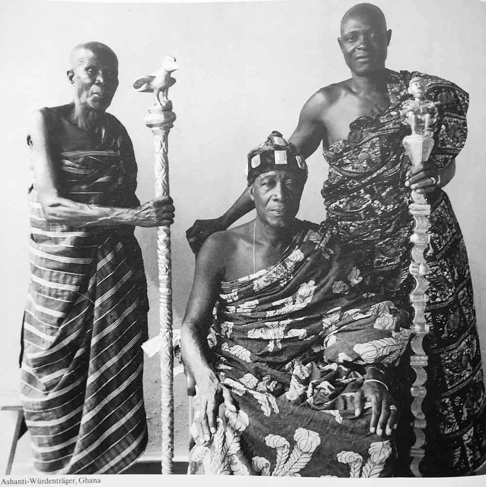 Gold covered linguist staffs of the Ashanti of Ghana and the Akan ...
