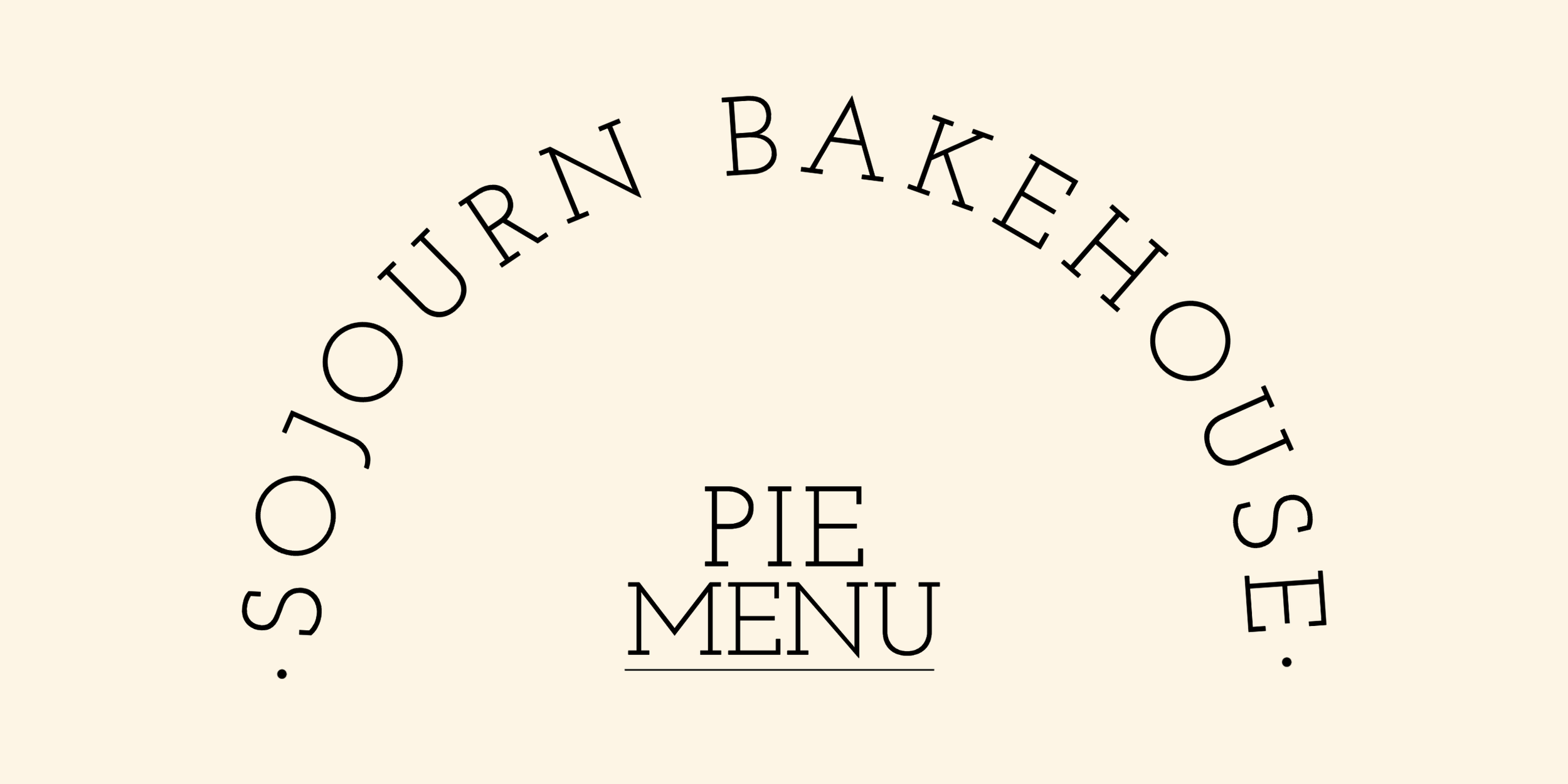 Order Pies — Sojourn Bakehouse