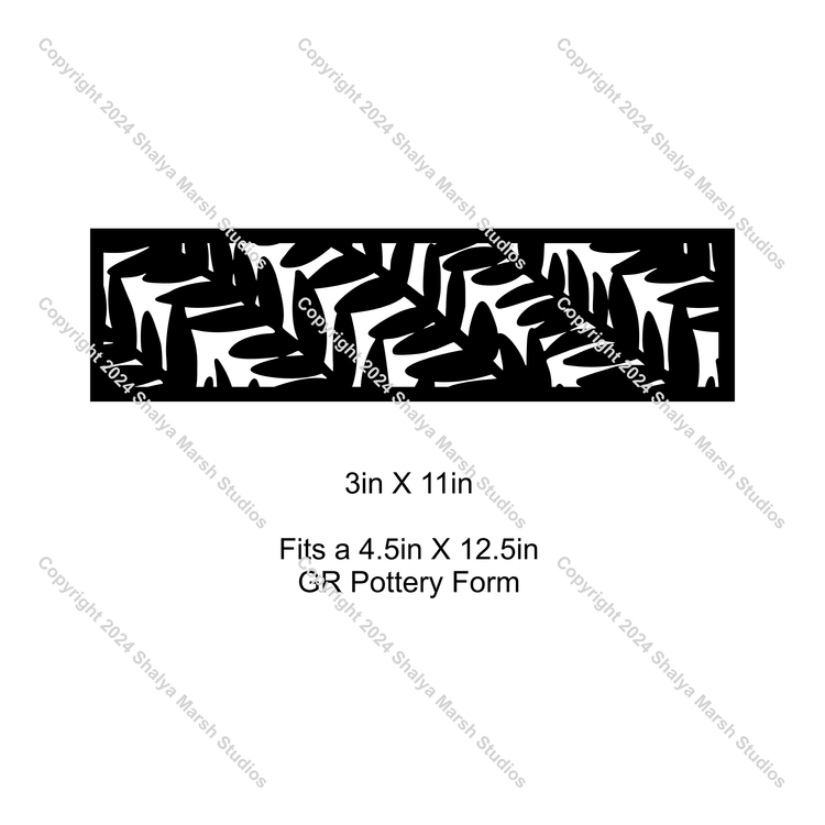 Tar Paper and Tyvek Stencils for Custom Pottery Surface Designs ...