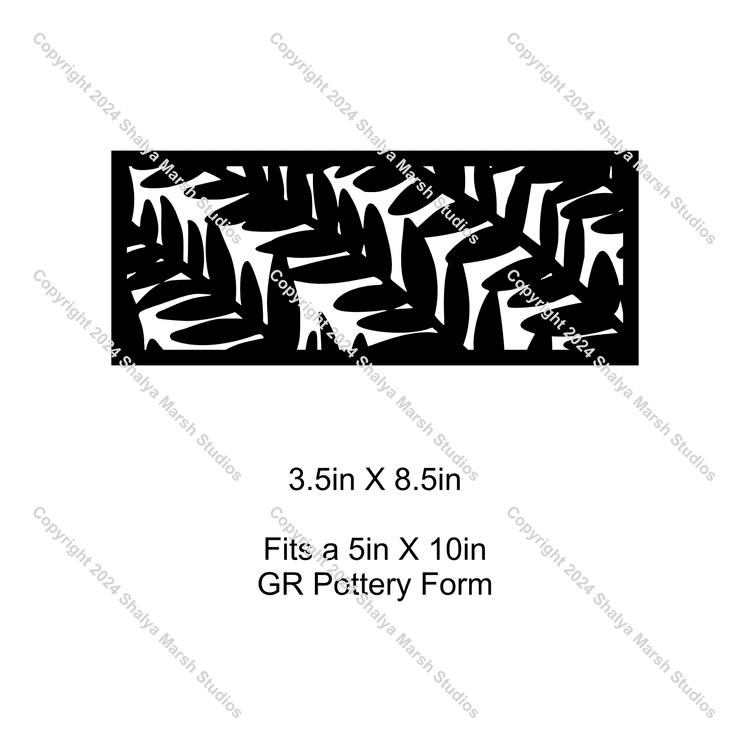 Tar Paper and Tyvek Stencils for Custom Pottery Surface Designs ...