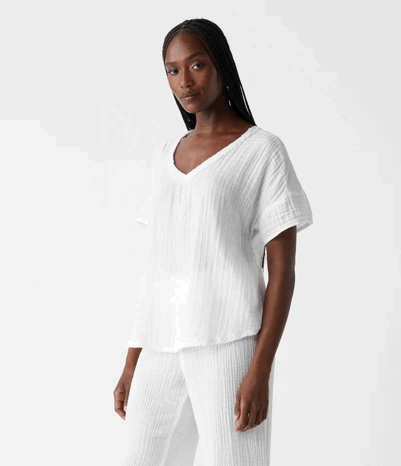 Perfect White Tee James Button Down — rowen