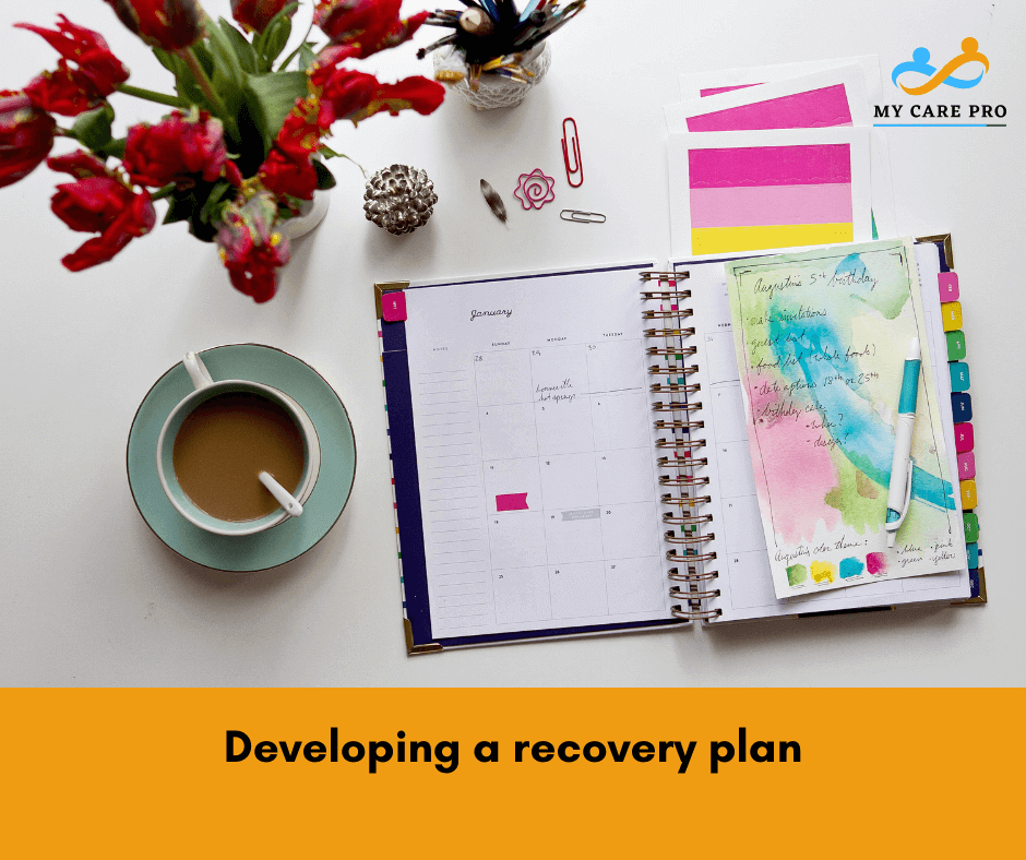 Developing a Recovery Plan — My Care Pro