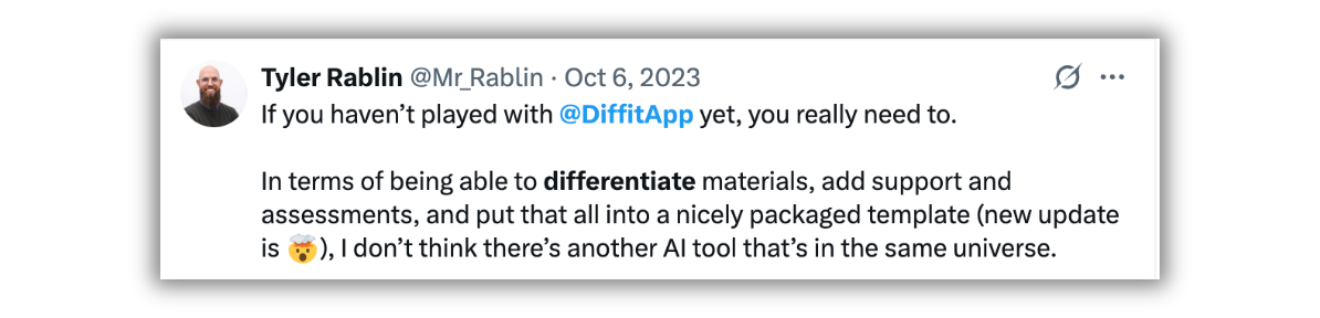 Diffit for Differentiation — Diffit