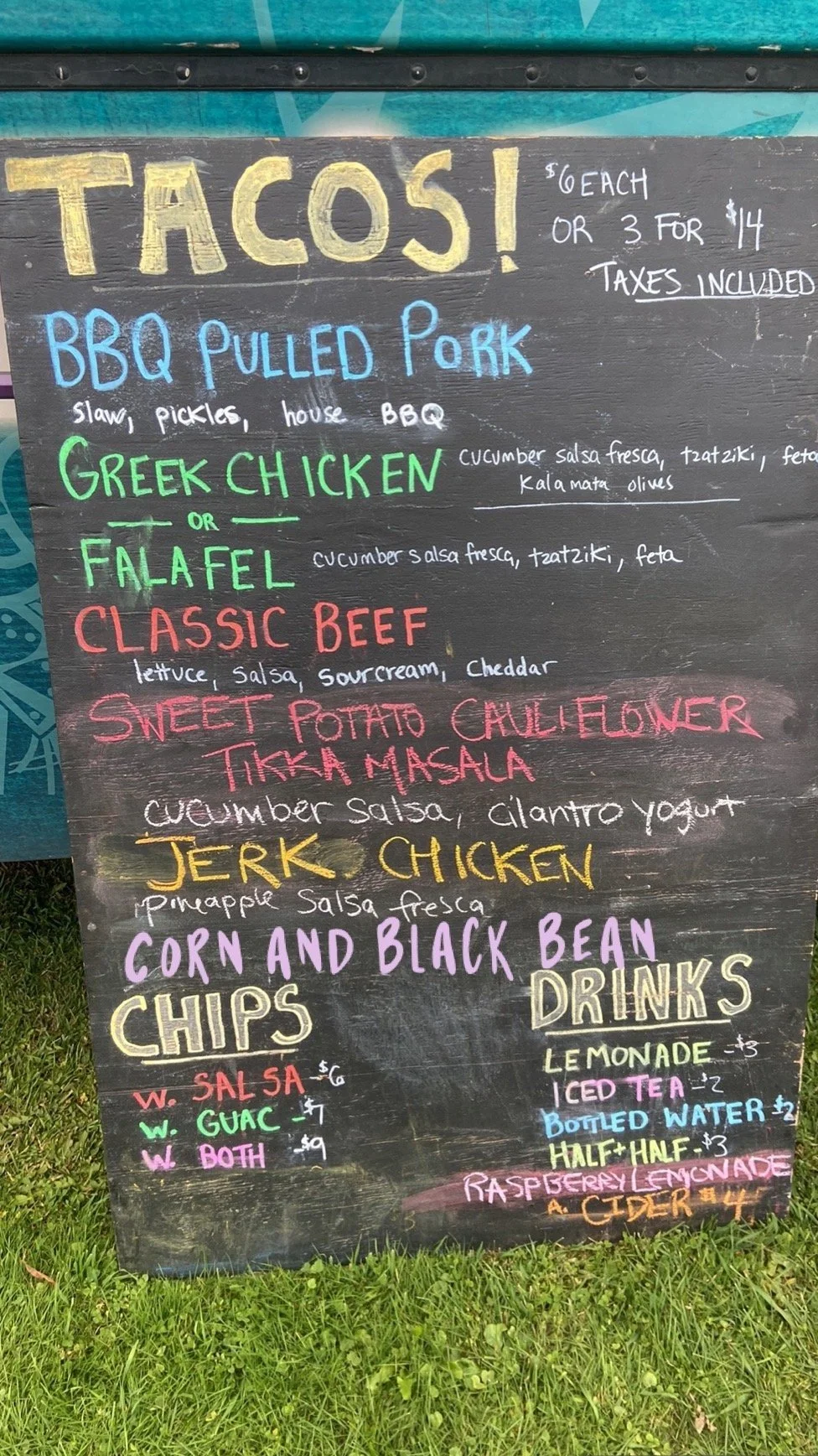 menus — Ty's Taco-ria