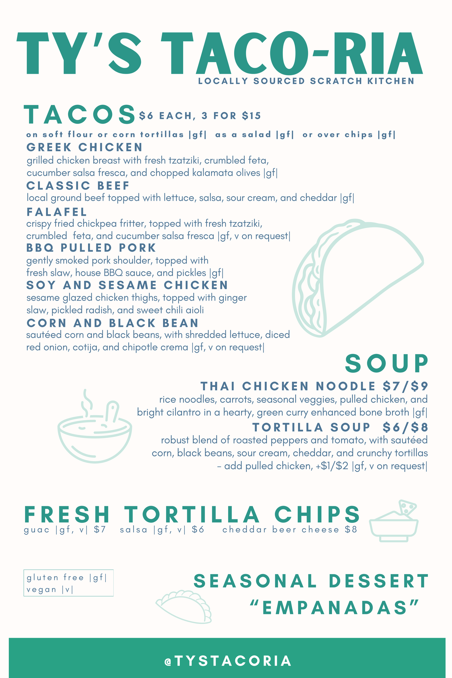 menu — Ty's Taco-ria