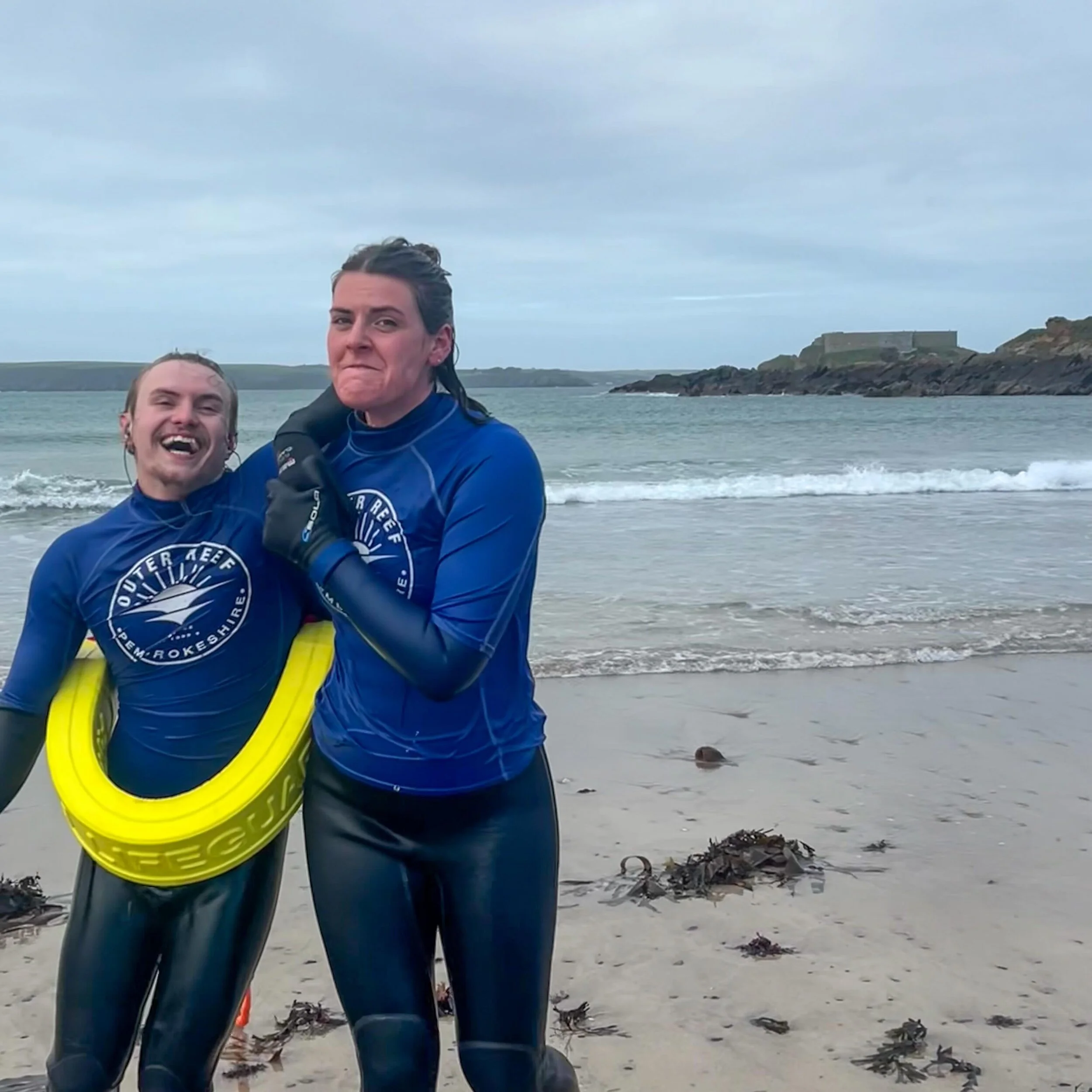 Beach Bandit Swimming