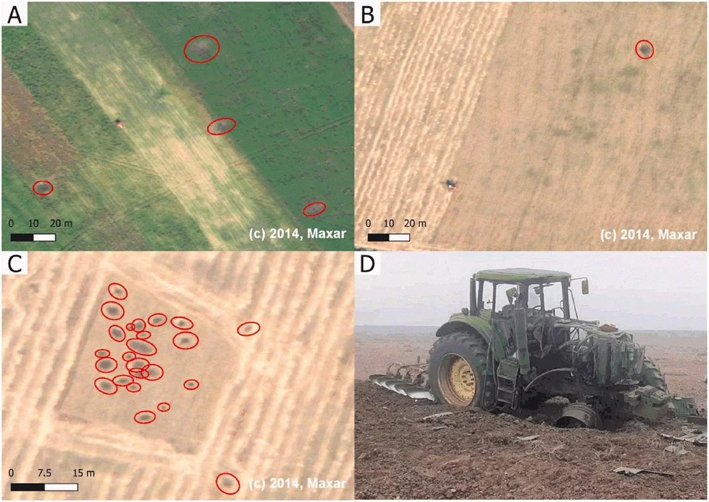 Locating Unexploded Ordnance in Ukraine Using Satellite Imagery — NASA ...
