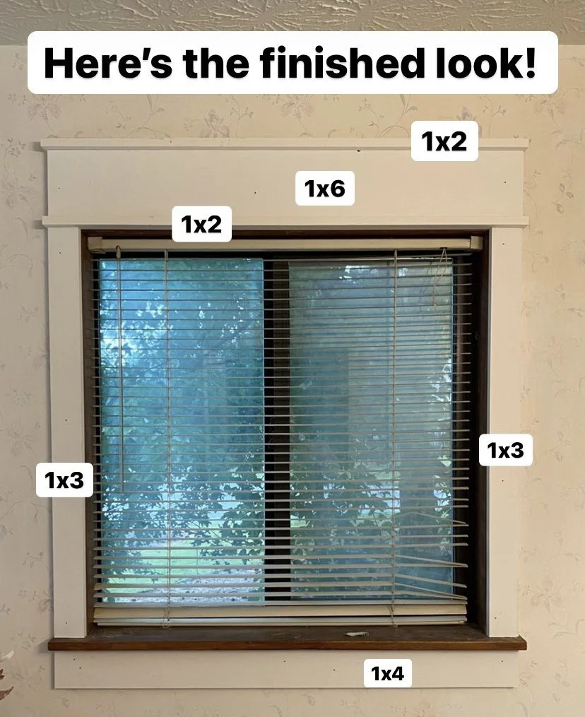 DIY Craftsman-Style Window Trim Update: No Power Tools Needed ...