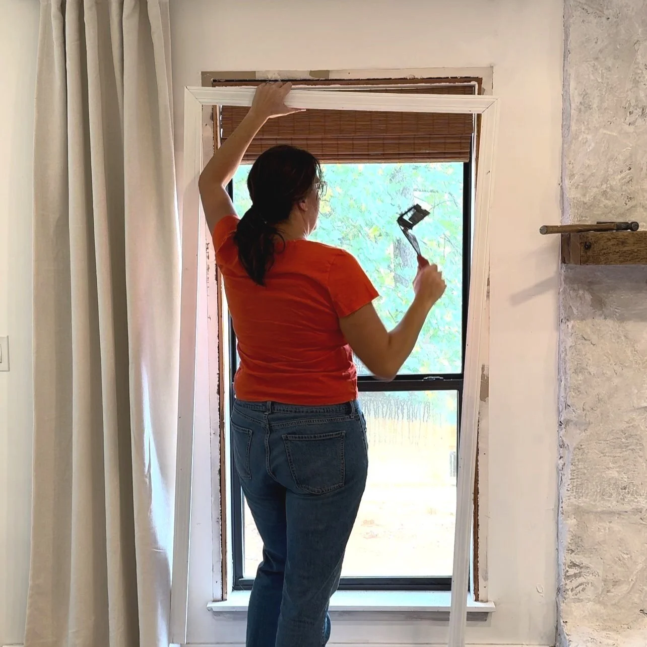 DIY Craftsman-Style Window Trim Update: No Power Tools Needed ...