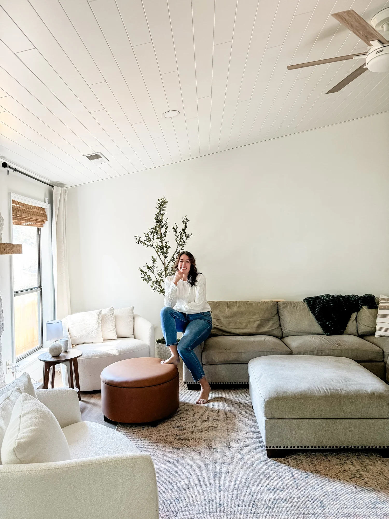 Kiss Your Stamped and Popcorn Ceilings Goodbye With Planked Shiplap: A ...