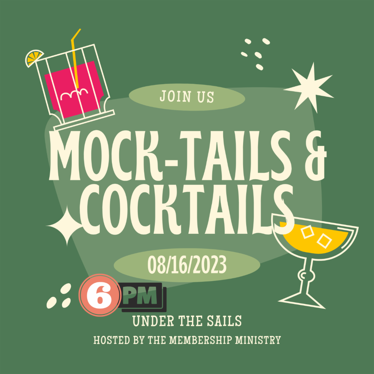 Mock-Tails & Cocktails — Irvine United Congregational Church