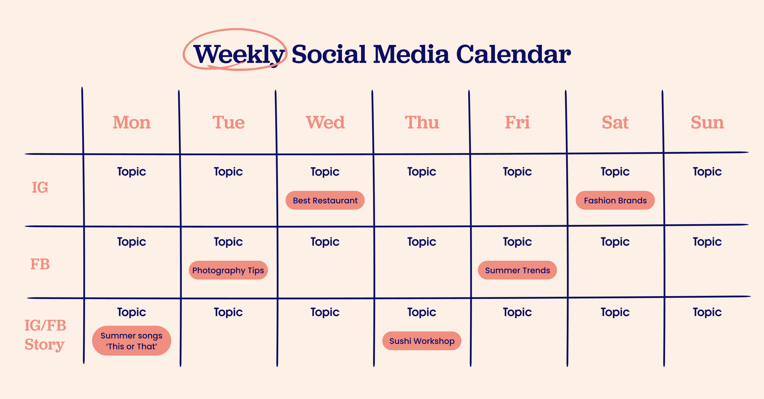 Tips for building a good social content calendar — otterhalf.co