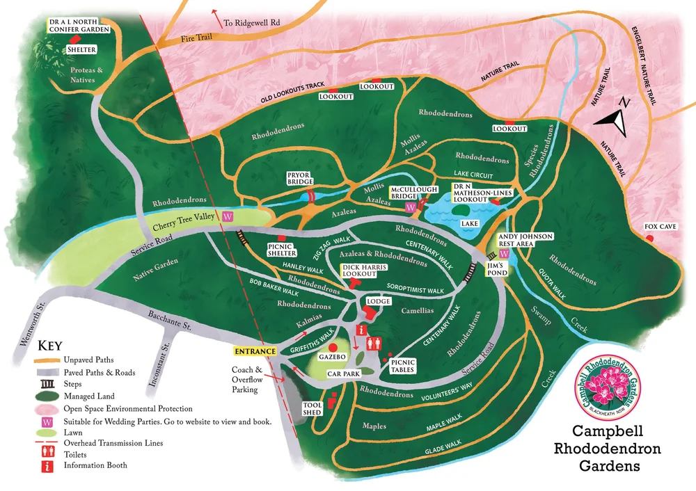 Map — Campbell Rhododendron Gardens
